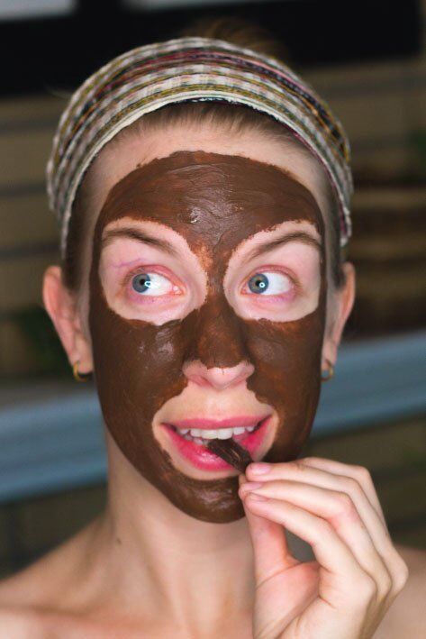 DIY chocolate face mask- only three ingredients!